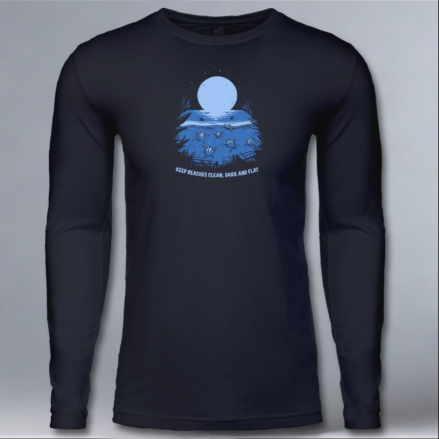 Sea Turtle Conservancy Adult Long Sleeve Midnight Navy Float Apparel